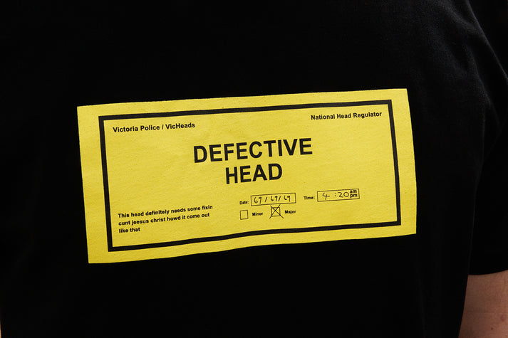 Defective Head T-Shirt + Defect Sticker Bundle – Benny Surge